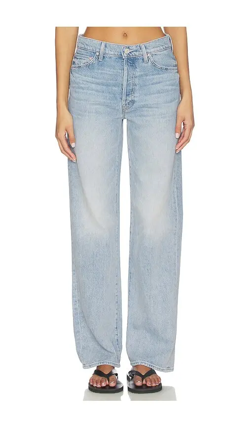 MOTHER The Dodger Button Hover Cuff Jeans - I Could Care Less