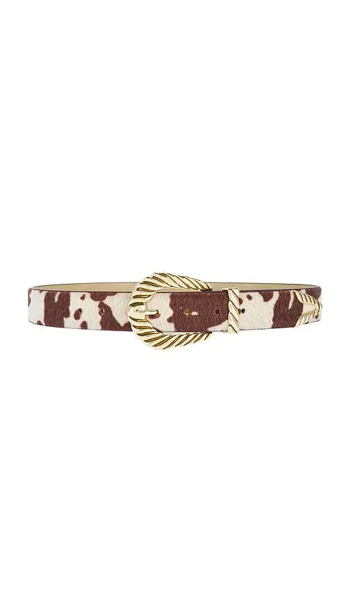 PETIT MOMENTS Modern Rodeo Belt - Cow & Gold