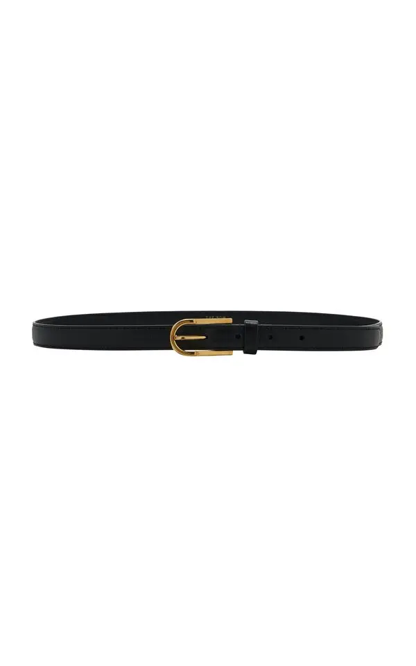THE ROW Freya Leather Belt - Black