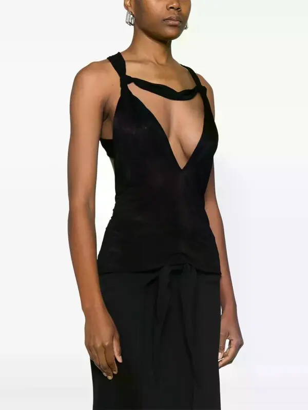 LUDOVIC DE SAINT SERNIN Carrie Top - Black