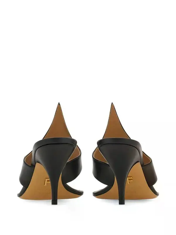 FERRAGAMO Fiamma Stiletto Heel Sandals - Black