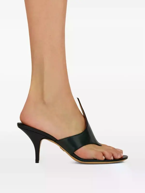 FERRAGAMO Fiamma Stiletto Heel Sandals - Black