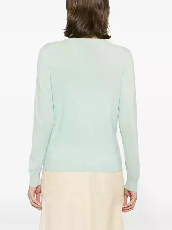 N.peal Phoebe V-neck Jumper - Green