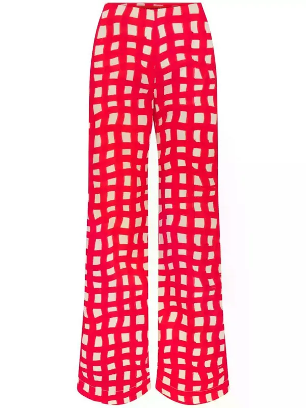 SIMONMILLER Pia Poplin Trousers - Red