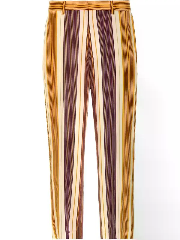 Etro Striped Trousers - Yellow