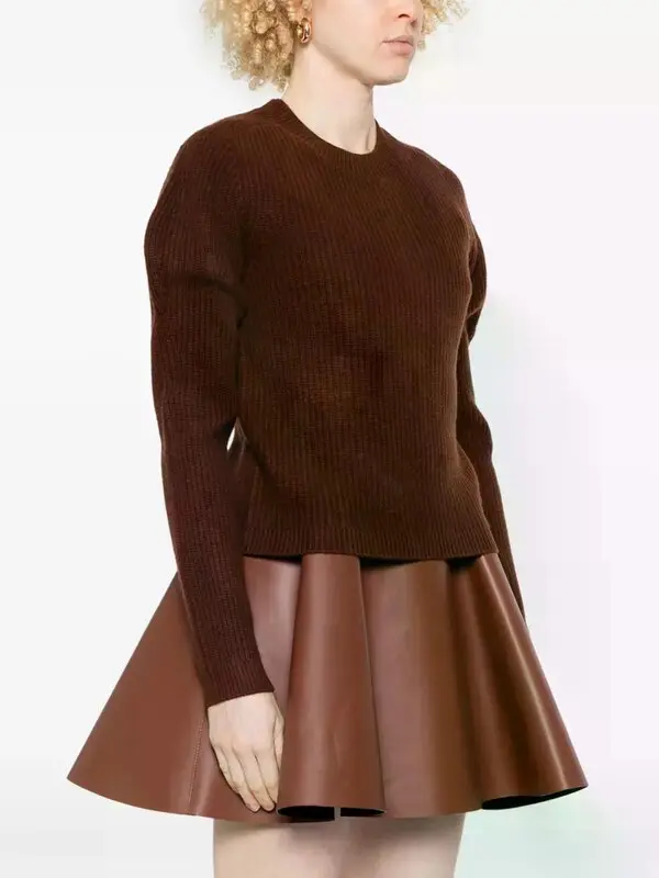JW Anderson Puff-sleeves Sweater - Brown