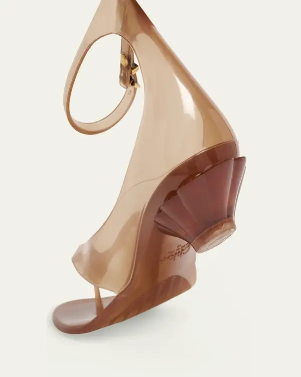 Chloé Jelly Thong Sandals - Pink Fizz