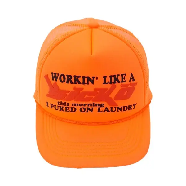 SICKO Laundry Trucker Hat - Neon Orange