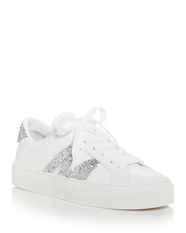 Moncler Monaco Embellished Low Top Sneakers - White