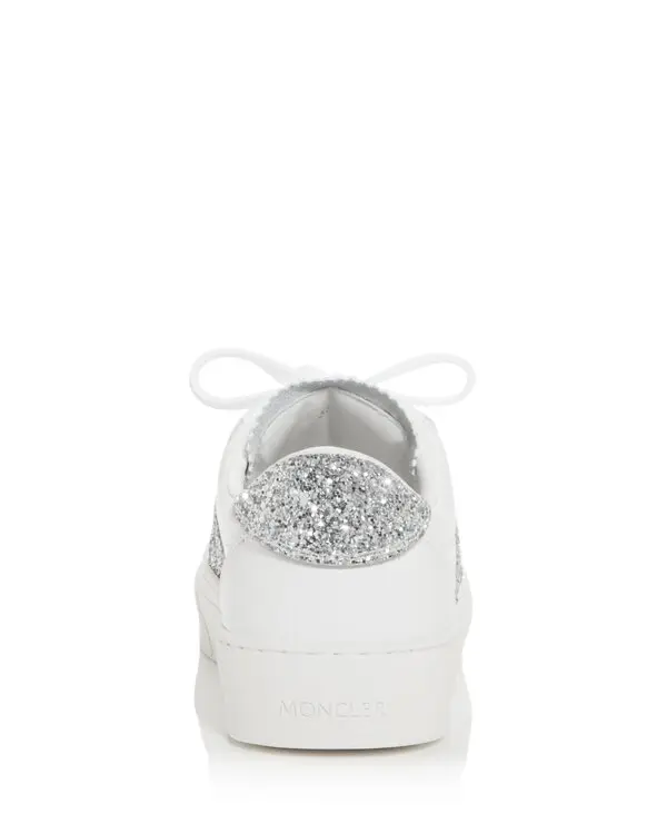 Moncler Monaco Embellished Low Top Sneakers - White