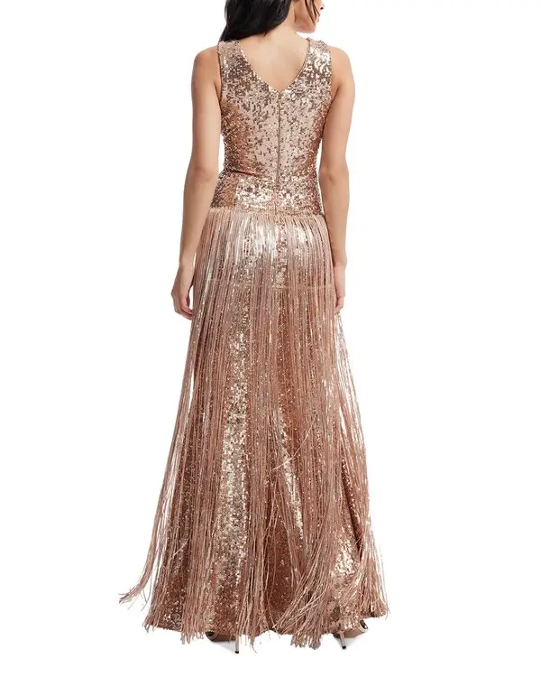 Dress The Population Reign Gown - Gold