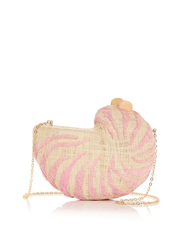 Poolside Anna Straw Clutch - Zephyr