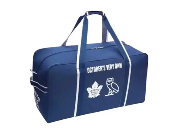 OVO X Sherwood Hockey Equipment Toronto Maple Leafs Duffel Bag - Blue