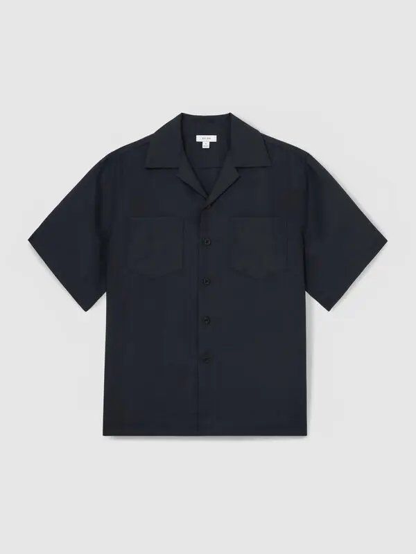 REISS Wrexham Organza Twin-pocket Oversize Shirt
