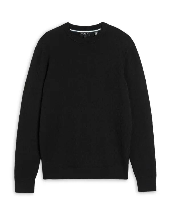 Ted Baker London Textured Stitch Crewneck Sweater