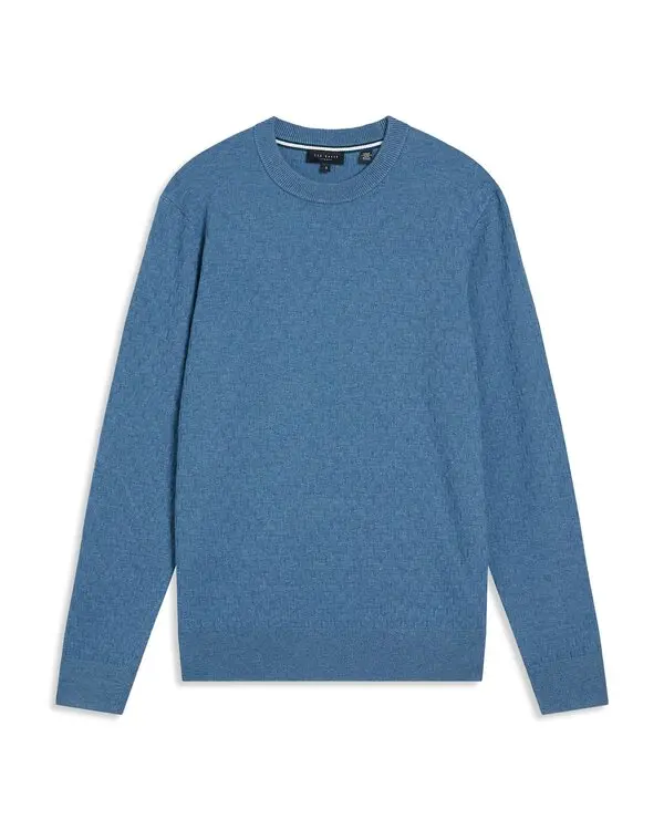 Ted Baker London Textured Crewneck Sweater - Teal