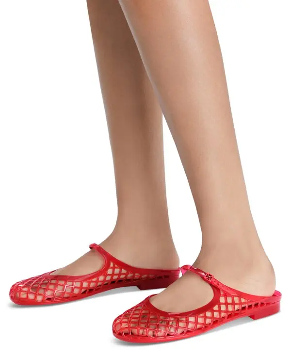 Tory Burch Mellow Mary Jane Jelly Flats - Cocoa