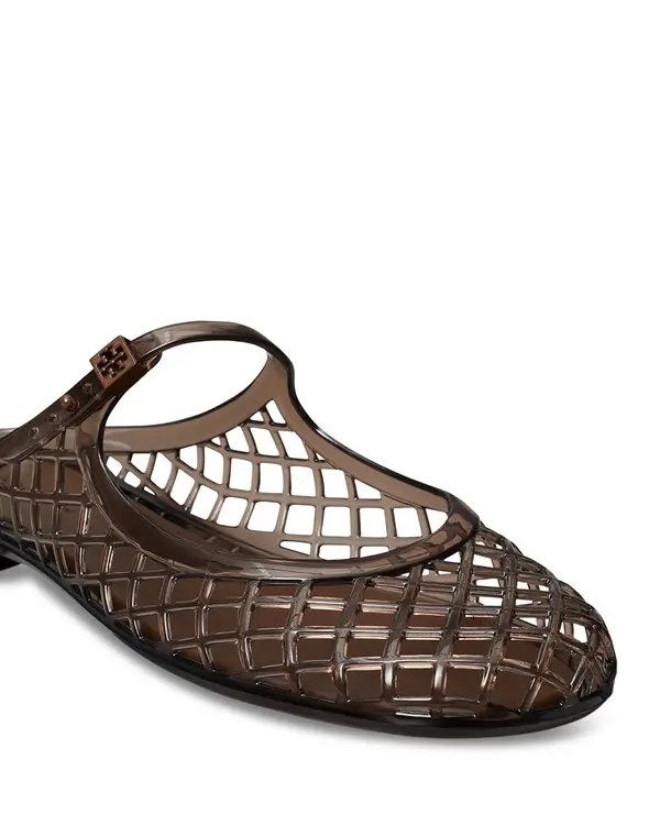 Tory Burch Mellow Mary Jane Jelly Flats - Cocoa