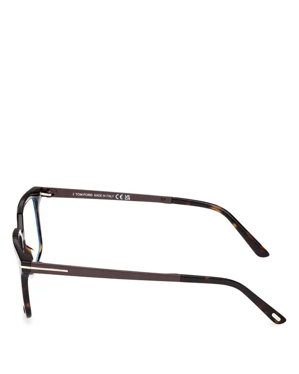 TOM FORD Rectangle Eyeglasses - Havana