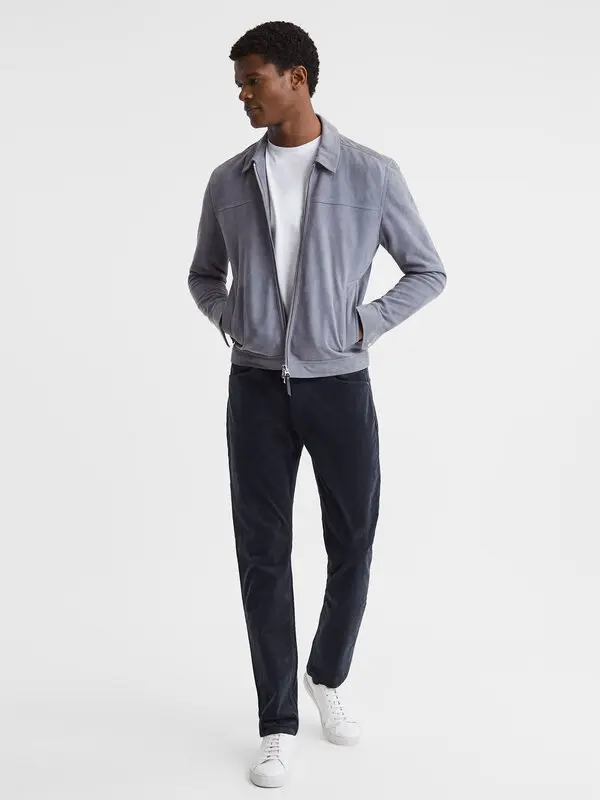 Paige Lennox Corduroy Jeans - Deep Anchor