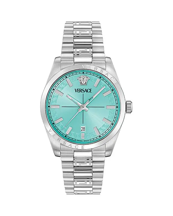 Versace Millenyium Watch, 40mm - Blue/siver