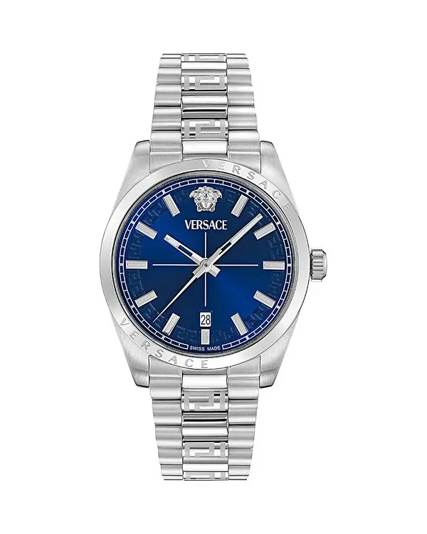 Versace Millenyium Watch, 40mm - Blue/siver