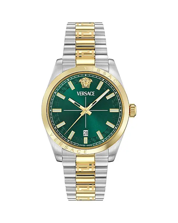 Versace Millenyium 40mm Watch - Green/two Tone