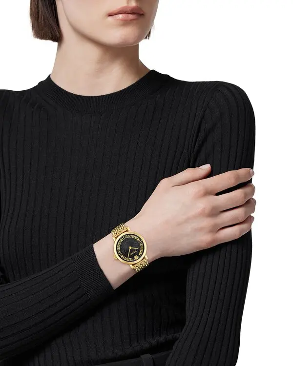 Versace Greca Fortuna Bracelet Watch, 35mm - Gold
