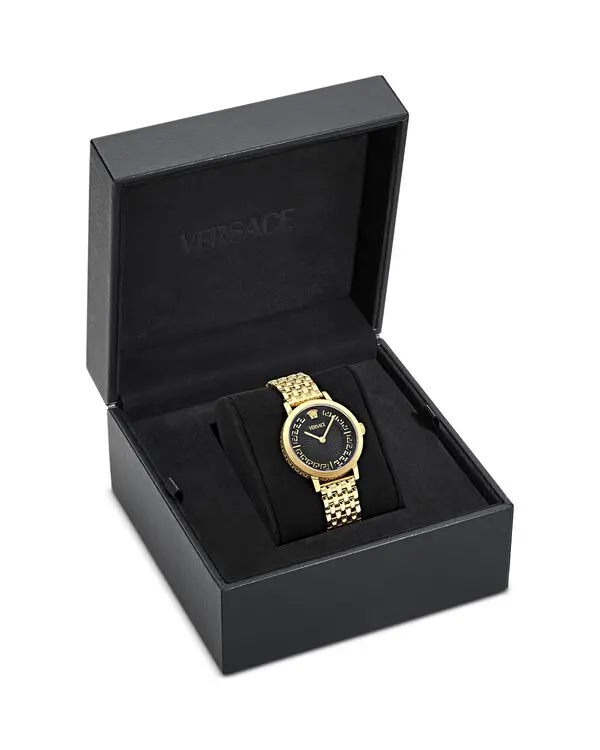 Versace Greca Fortuna Bracelet Watch, 35mm - Gold