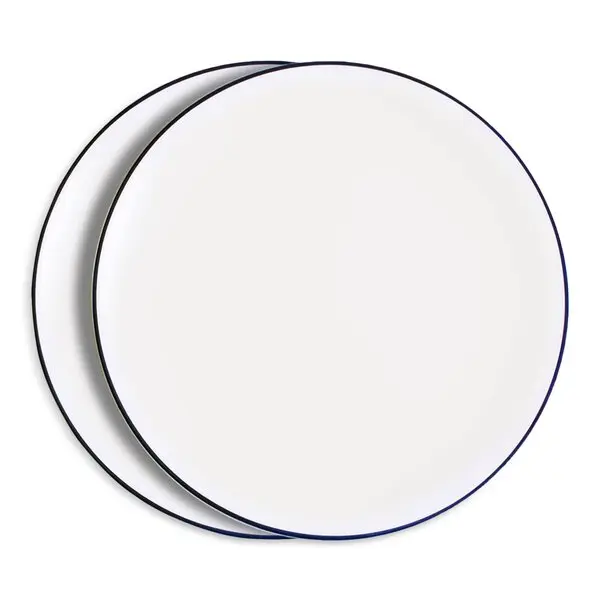 RICHARD BRENDON Line Coupe Bread & Butter Plate - Blue / White