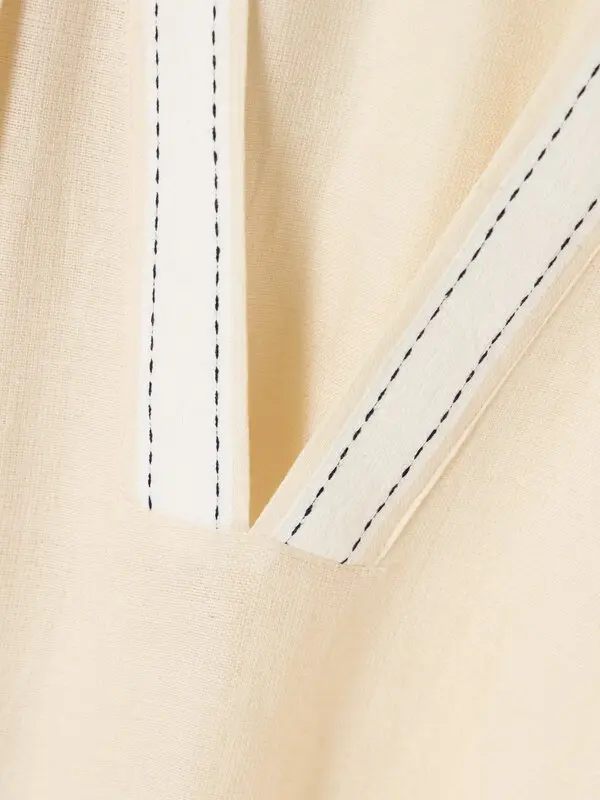 LEMLEM Theodora Striped Cotton-blend Midi Dress