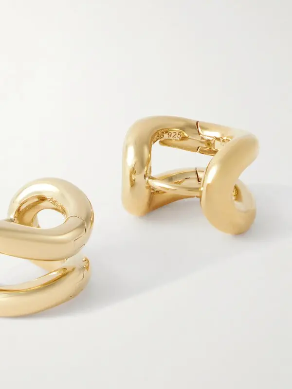 Lié Studio The Asta -plated Hoop Earrings