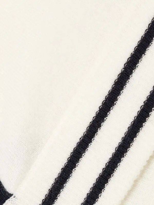 ALLUDE Striped Cashmere Bralette