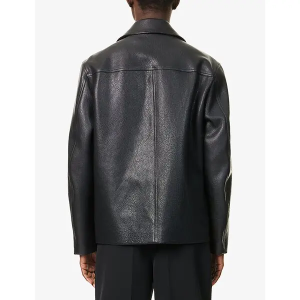 FRAME Relaxed-fit Leather Jacket