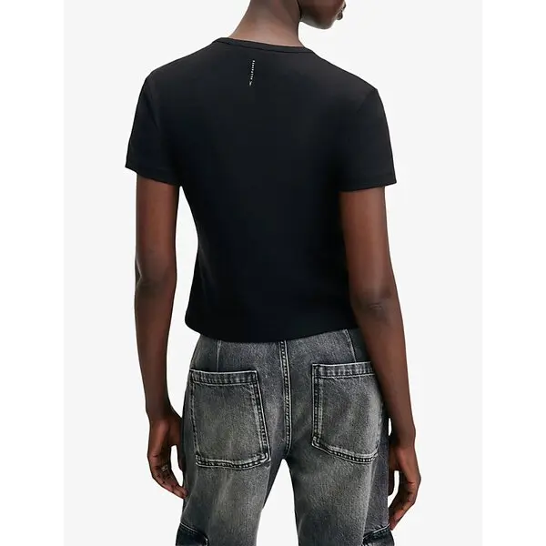 ALLSAINTS Stevie Slim-fit Cotton-jersey T-shirt - Black