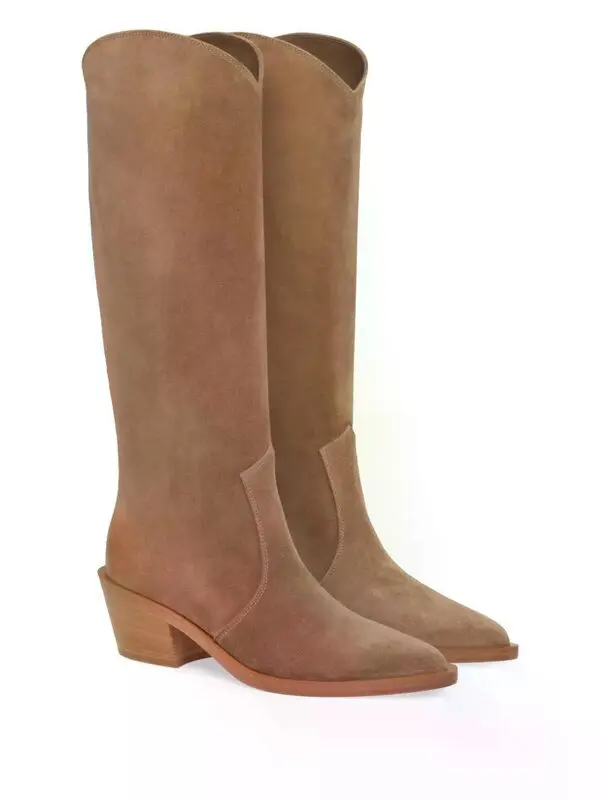 GIANVITO ROSSI 45mm Waylon Boots - Brown