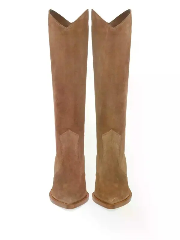 GIANVITO ROSSI 45mm Waylon Boots - Brown