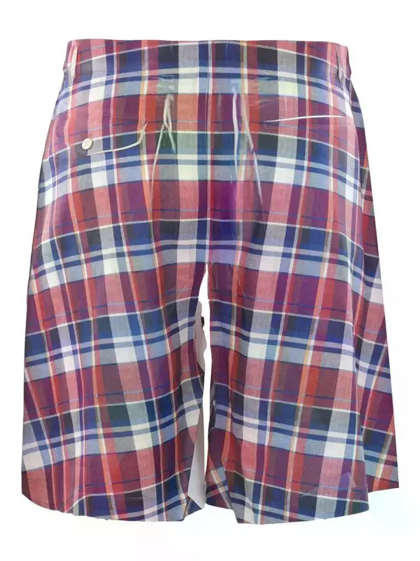 Comme Des Garçons Checked Twill Shorts