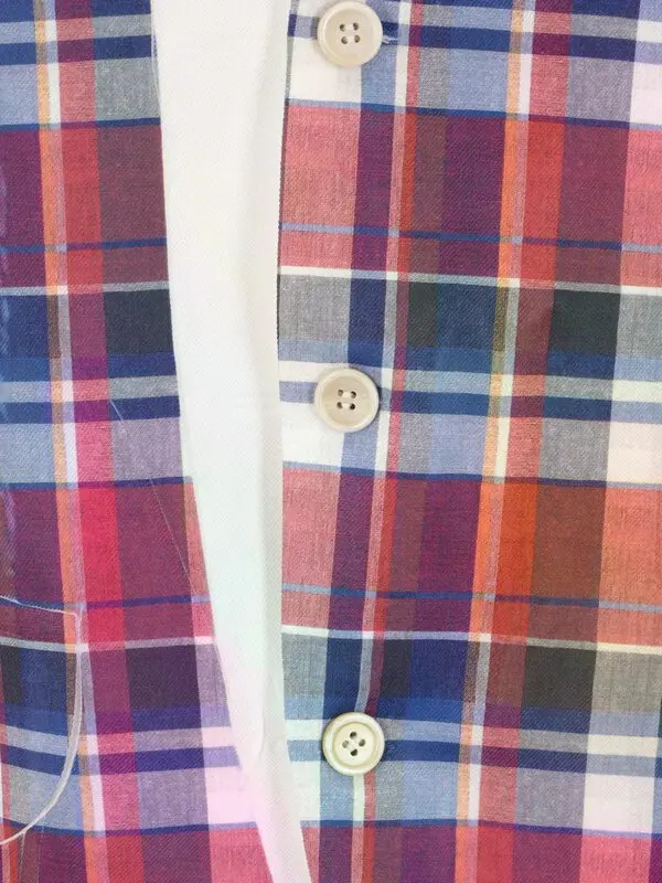 Comme Des Garçons Checked Blazer