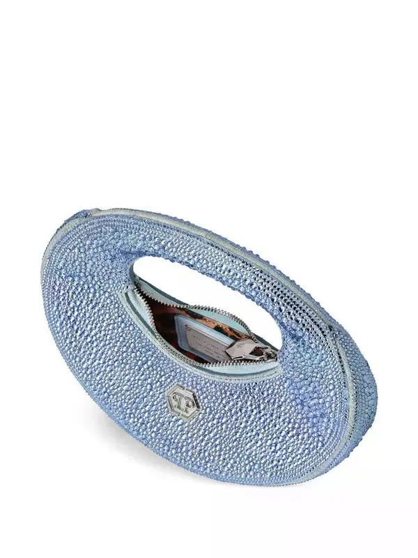 Philipp Plein Crystal-embellished Mini Bag - Blue
