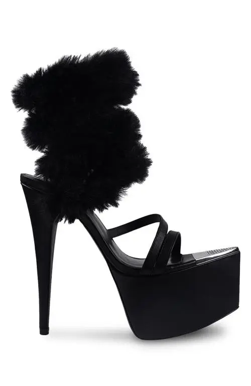 ZIGI Zarra Faux Fur Platform Sandal