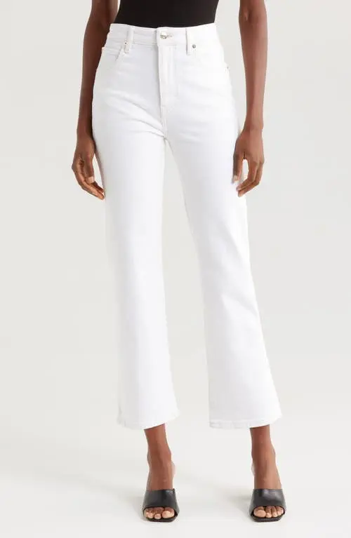 FRAME The Ruler High-waist Crop Straight-leg Jeans - Au Natural Clean