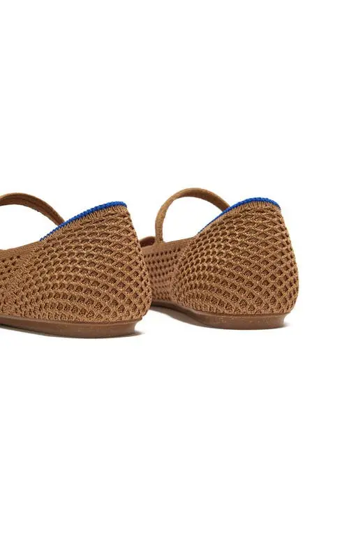 Rothy's The Square Mary Jane Flat - Pecan Mesh