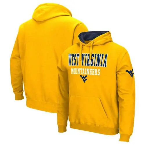 COLOSSEUM West Virginia Mountaineers Sunrise Pullover Hoodie - Gold