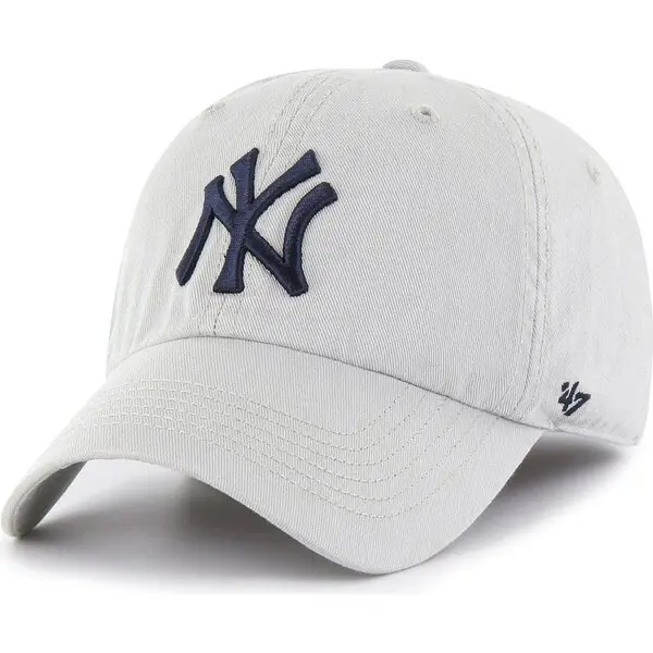 '47 New York Yankees Franchise Logo Fitted Cap - Gray
