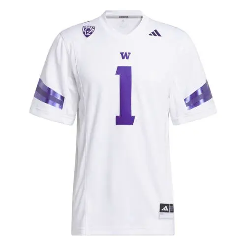 Adidas Washington Huskies Premier Football Jersey - White