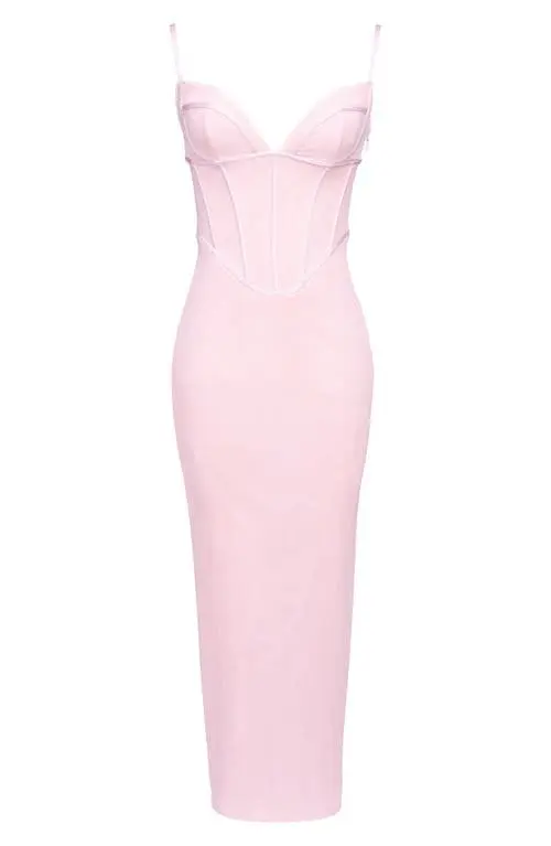 House Of Cb Romy Corset Maxi Dress - Pinkesque