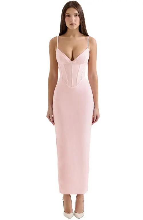 House Of Cb Romy Corset Maxi Dress - Pinkesque