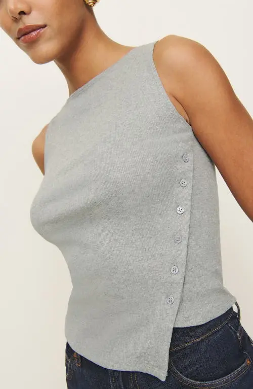 REFORMATION Hudson Knit Tank - Heather Grey