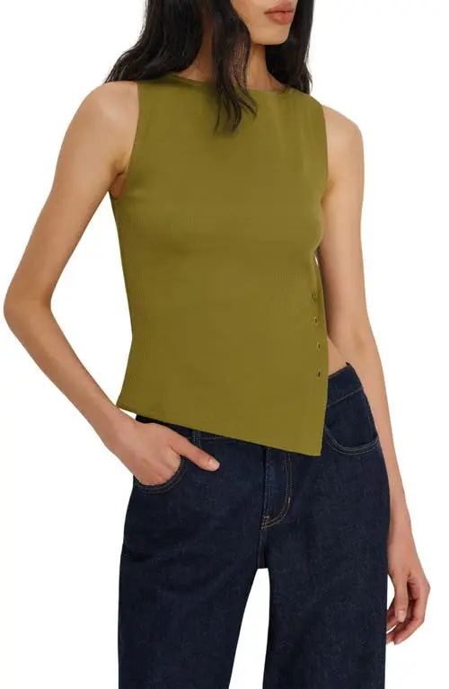 REFORMATION Hudson Knit Tank - Pear